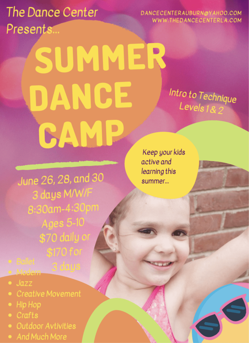 Summer Dance Camp Poster